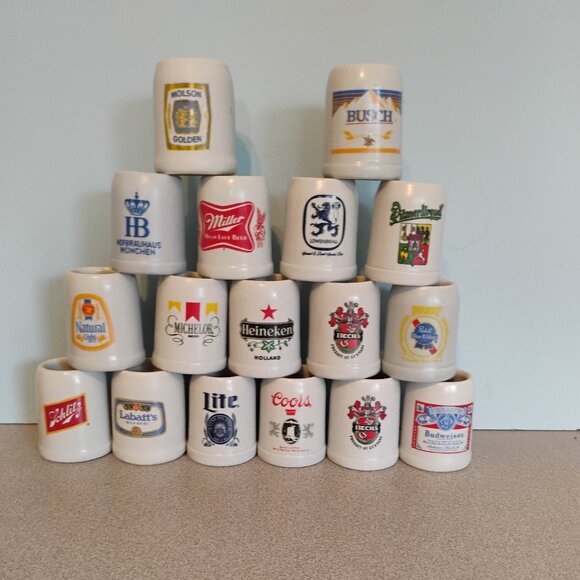 Ceramarte | Other | Ceramarte Brazil Set Of 7 Mini Beer Display Steins ...